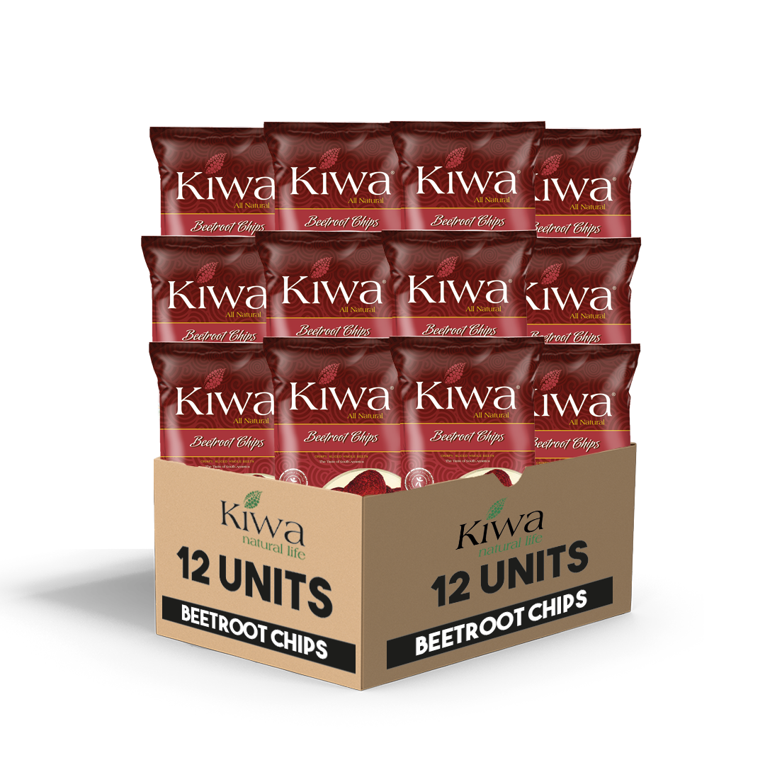 Kiwa Beetroot Chips 4oz (Pack of 12) | Vegan, Gluten-Free Snack
